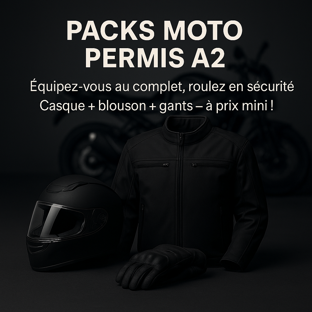 Pack équipement moto homme femme – protections CE complètes 48h