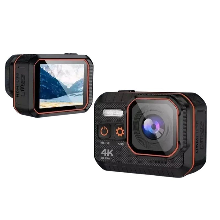 Dashcam Moto, Caméra Moto 4K, Casque, Double Objectif