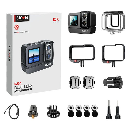 Dashcam Moto, Caméra Moto 4K, Casque, Double Objectif