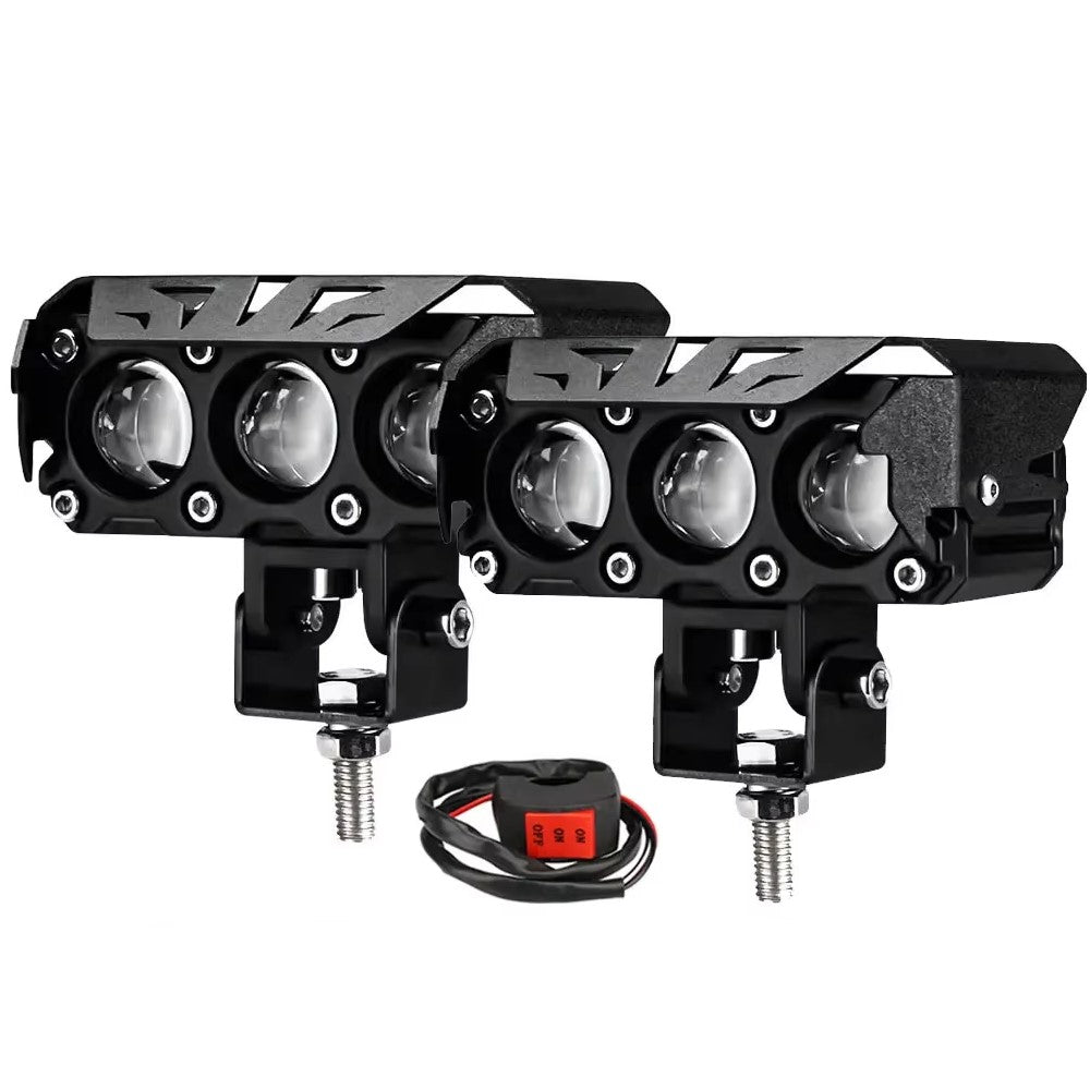 Phare Additionnel LED pour Moto 200W Puissant