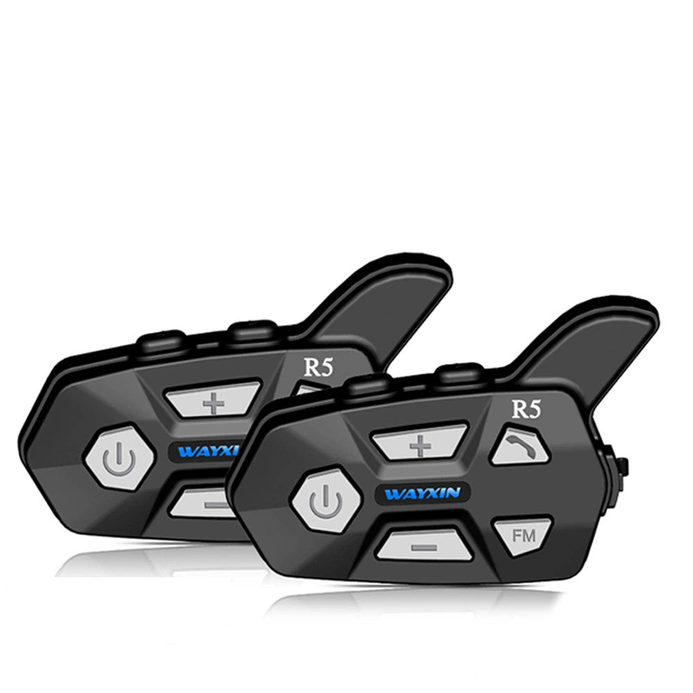 R5 Duo d'intercom bluetooth de moto pour casque intégral main libre
